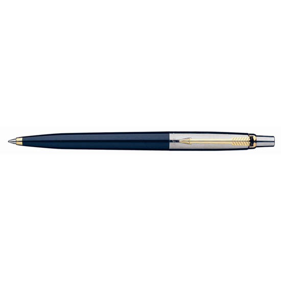 Parker Jotter Blue Gold Trim Ballpoint Pen-Montgomery Pens Fountain Pen Store 212 420 1312