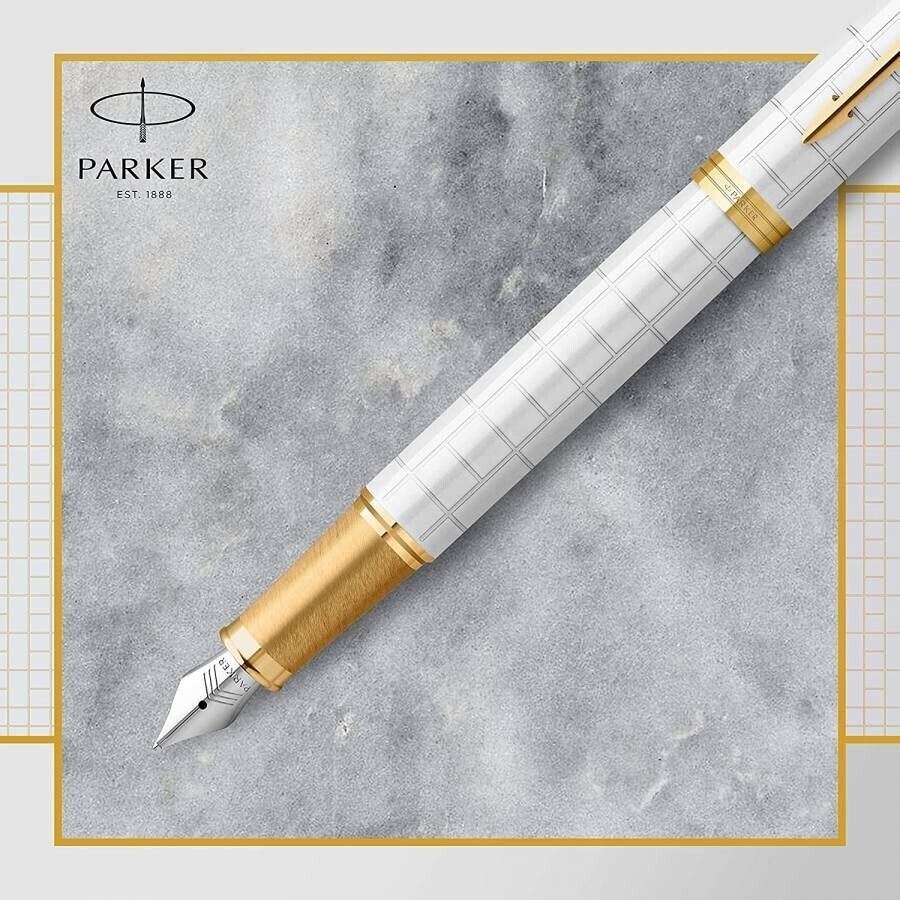 Parker IM Premium Fountain Pen Pearl Medium Point-Montgomery Pens Fountain Pen Store 212 420 1312